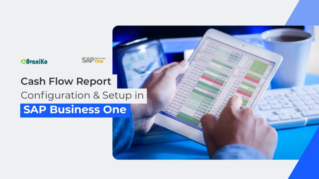 Cash Flow Report –Configuration & Setup in SAP Business One - Avaniko